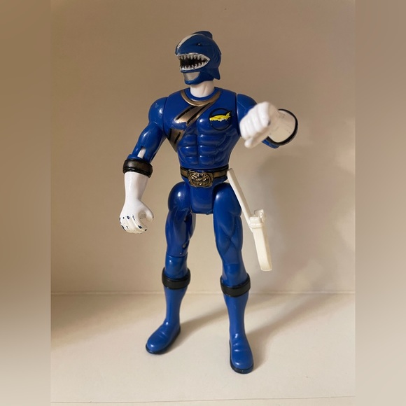 Toys | Power Rangers Wild Force Blue Shark Ranger 55 Figure Wkick201 ...